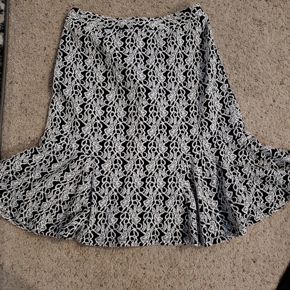 Perseption | Skirts | Per Seption Concept Black White Skirt M | Poshmark